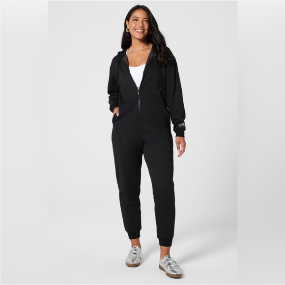 Fabletics | Pants & Jumpsuits | Nwt Fabletics Cozy Fleece Hooded Onesie ...